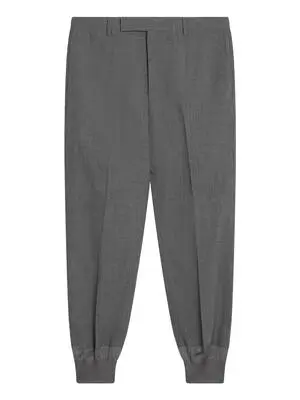 Prada Virgin Wool Jogger Trousers - Gray