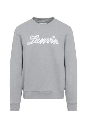 LANVIN Embroidered Logo Sweatshirt - Gray