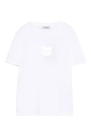 Max Mara Logo Cotton T-shirt - Multicolor