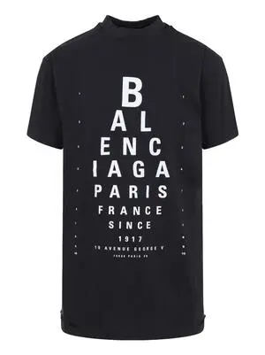 Balenciaga BALENCIAGA Optical Cotton T-Shirt Multicolor