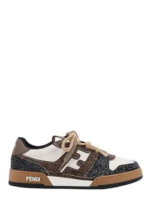 Fendi Low-top Sneakers With Ff Motif - Multicolor
