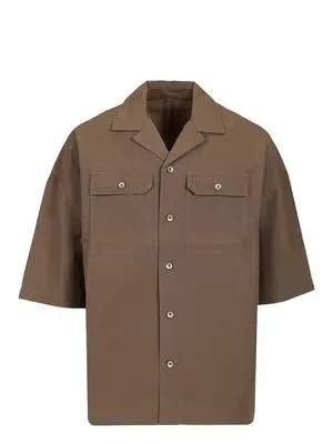 Rick Owens Tommy Organic Cotton Shirt - Gray