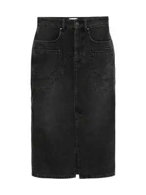Isabel Marant Étoile Britt Denim Midi Skirt - Multicolor