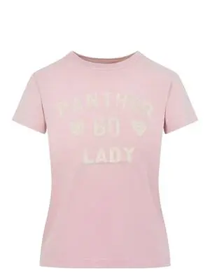 Valentino Garavani VALENTINO Rose Cotton T-Shirt With Lettering Multicolor