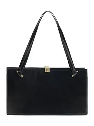Versace Severine Leather Shoulder Bag - Black