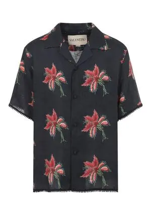 Valentino Garavani Short Sleeves Shirt - Black