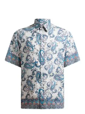 Etro Short Sleeves Shirt - Blue