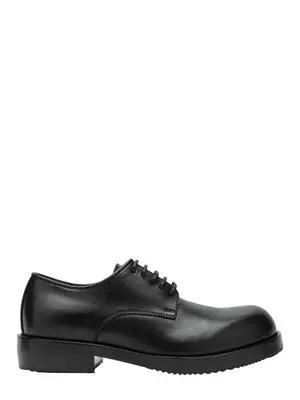 Dries Van Noten Leather Derby Shoes - Black