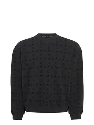 MARINE SERRE Monogrammed Crewneck Sweatshirt - Black