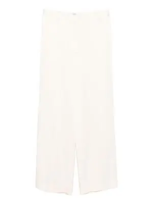 TOTEME Wide-leg Crepe De Chine Trousers - Multicolor