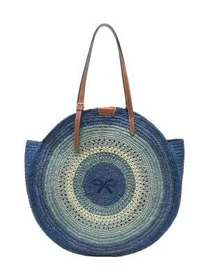 ANYA HINDMARCH Raffia Tote Bag - Blue
