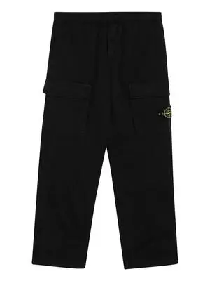 Stone Island Cargo Trousers - Black