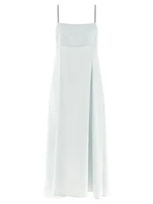Peserico Punto Luce Satin Dress - Blue