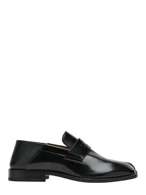 MAISON MARGIELA Leather Tabi Loafers - Black