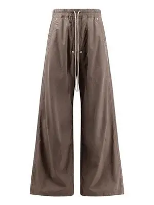Rick Owens DRKSHDW Wide Leg Cotton Trousers Gray