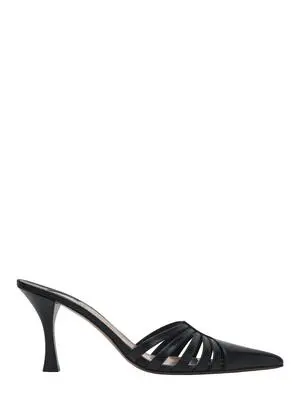 Paris Texas Nadia Leather Mule - Black