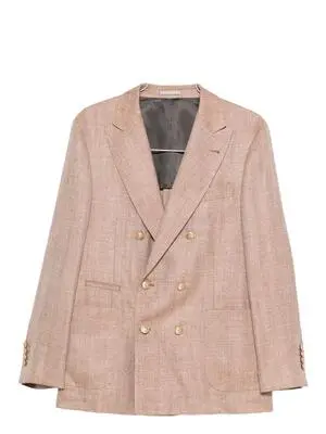 Brunello Cucinelli BRUNELLO CUCINELLI Double-Breasted Jacket Multicolor