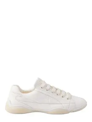 Prada Leather Lace-up Sneakers - Multicolor