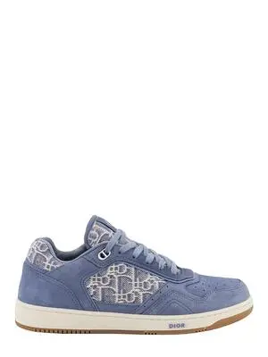 Dior B27 Uptown Oblique Jacquard Fabric And Suede Sneakers - Multicolor