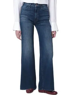 MOTHER Mother Flared Troublemaker Jeans In Blue