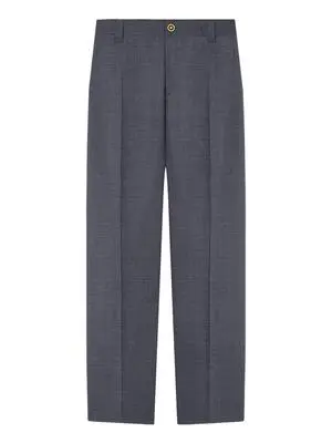 Versace Anthracite Grey Wool Jogger Trousers - Gray
