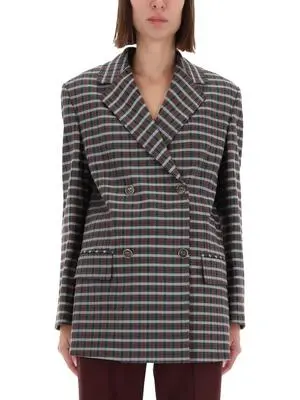 Etro ETRO Double-Breasted Jacket Gray