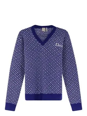 Dior Wool Sweater With Bicolor Pattern - Multicolor