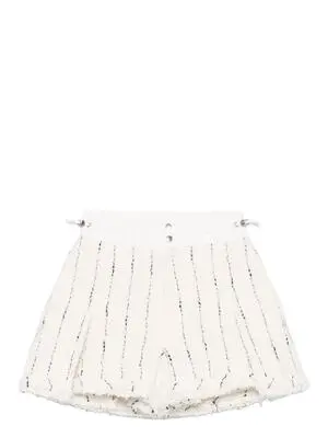 Sacai SACAI Tweed Shorts With Striped Detail Multicolor
