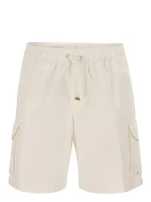 Brunello Cucinelli BRUNELLO CUCINELLI Cotton Cargo Shorts Cream