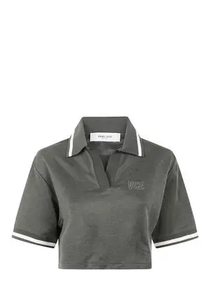 GOLDEN GOOSE GOLDEN GOOSE Cropped Polo Shirt Multicolor