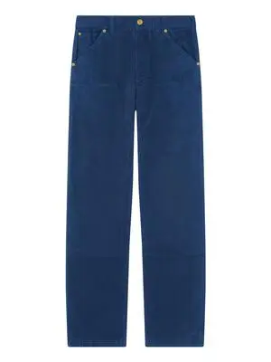 Versace Petrol Cotton Carpenter Trousers - Blue