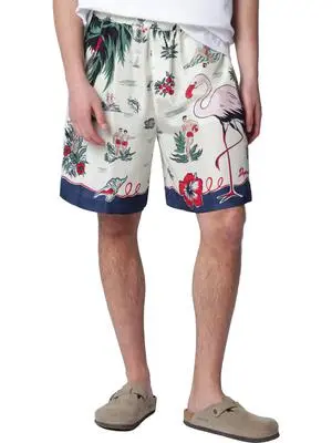 Dsquared2 Silk Tropical Print Bermuda Shorts - Multicolor