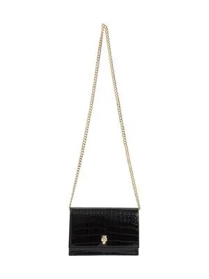 Alexander McQueen Small Skull Clutch - Black