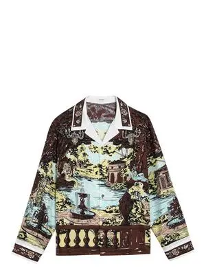 Versace Slim Printed Silk Twill Shirt - Multicolor