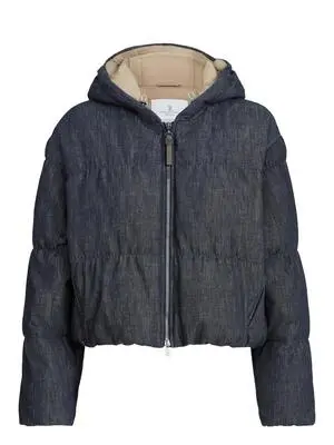 Brunello Cucinelli Padded Down Jacket - Blue