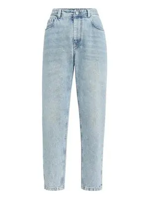 Brunello Cucinelli Light Wash Tapered Denim Jeans - Blue