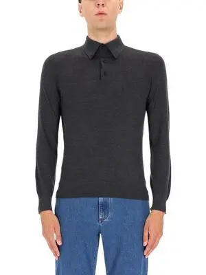 Zegna Zegna Men Cashmere Polo Shirt Multicolor