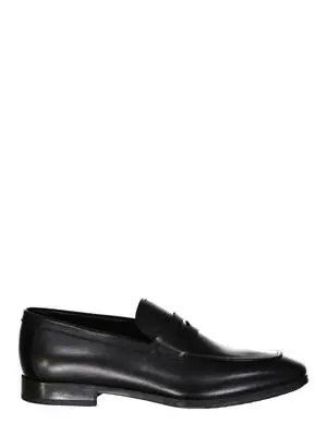 FERRAGAMO Calf Leather Loafers - Black