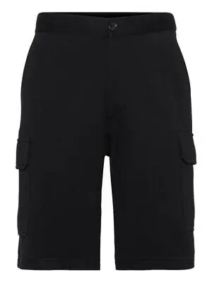 Brunello Cucinelli BRUNELLO CUCINELLI Black Cotton Blend Cargo Shorts Black