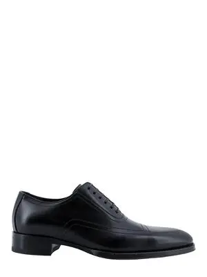 Gucci Leather Lace-up Derby Shoes - Black