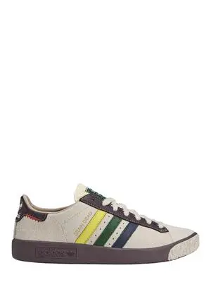 ADIDAS ORIGINALS X BRAIN DEAD Forest Hills Cream Suede Lace-up Sneakers - White