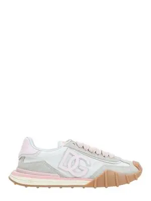 Dolce & Gabbana Low-top Sneakers With Dg Detail - Multicolor