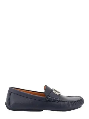 Dior Roadie Leather Loafers - Blue