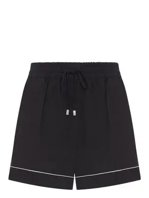Sportmax Satin Jogger Shorts - Black