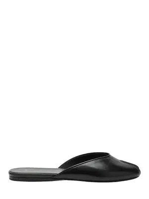 JUDE Low Sabot In Leather - Black