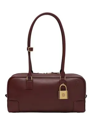 Loewe LOEWE Amazona 31 Cropped Bag In Shiny Mahogany Leather Brown