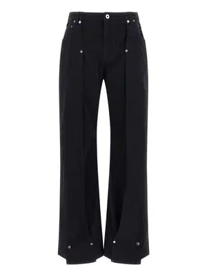 JEAN PAUL GAULTIER Snap-button Wide-leg Jeans - Blue