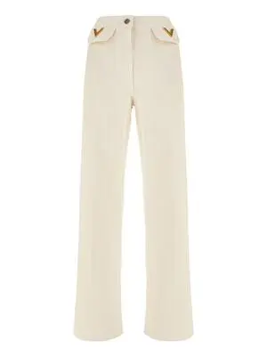 Valentino Garavani Wide Leg Trousers - Multicolor