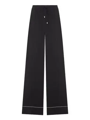 Sportmax Satin Rivet Jogger Pants - Black