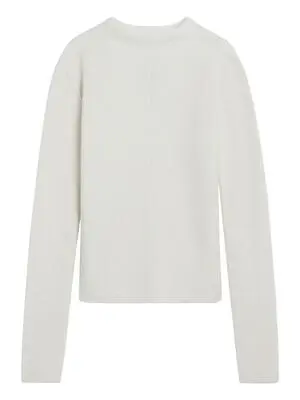 Rick Owens Ribbed Alpaca Blend Sweater - White